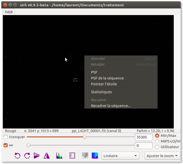 Fonctions du clic droit
